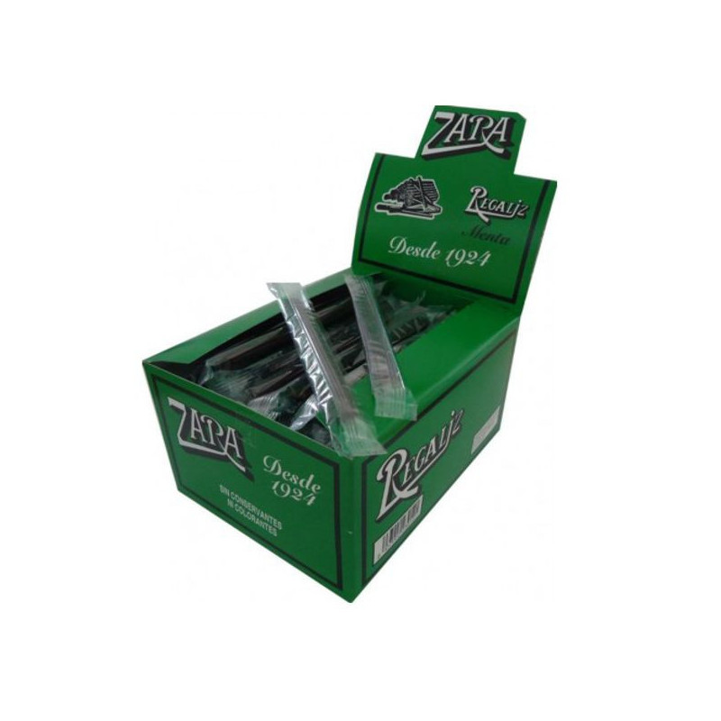 Regaliz Zara 100 unidades de menta | Regalices Fire | hipergol.com