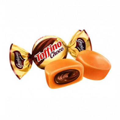 Compra el delicioso caramelo Toffino relleno de chocolate | Bolsa 1kg ...