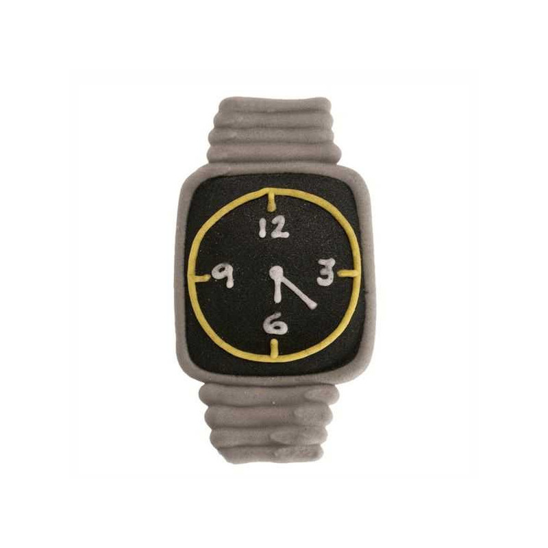 Compra aquí Reloj 2D Decoración Azúcar 6x4cm Gris | Tienda de ...
