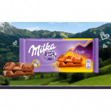 Milka triple caramelo 90gr | hipergol.com