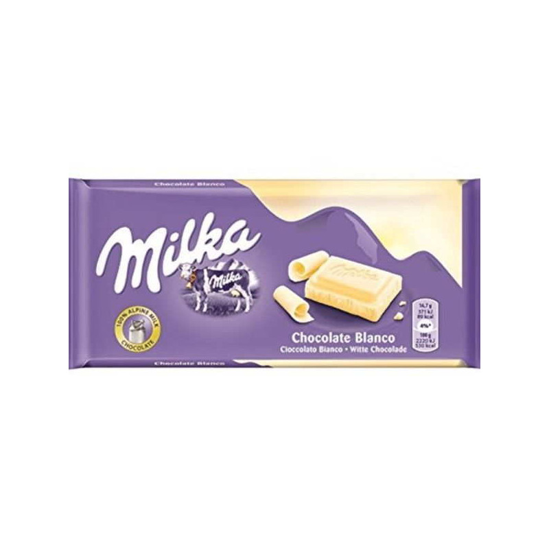 Milka chocolate blanco 100gr | hipergol.com