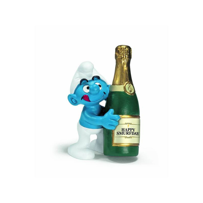 Figura de Pitufo con Botella: ¡Agrega diversión y encanto a tu ...