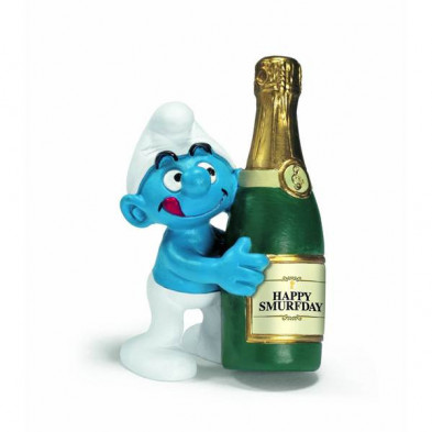 Figura de Pitufo con Botella: ¡Agrega diversión y encanto a tu ...