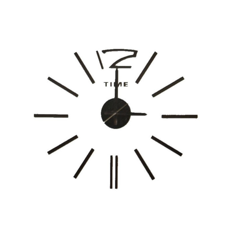 Reloj wall sticker negro 60x60cm - hipergol.com