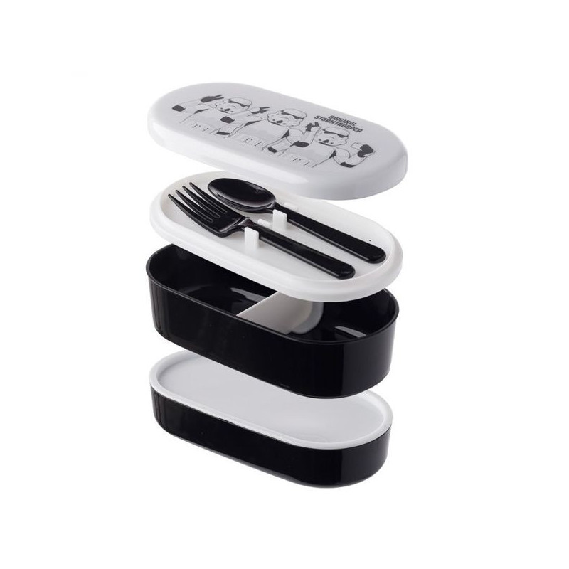 Set tuppers con compartimentos y cubiertos soldado imperial - hipergol.com