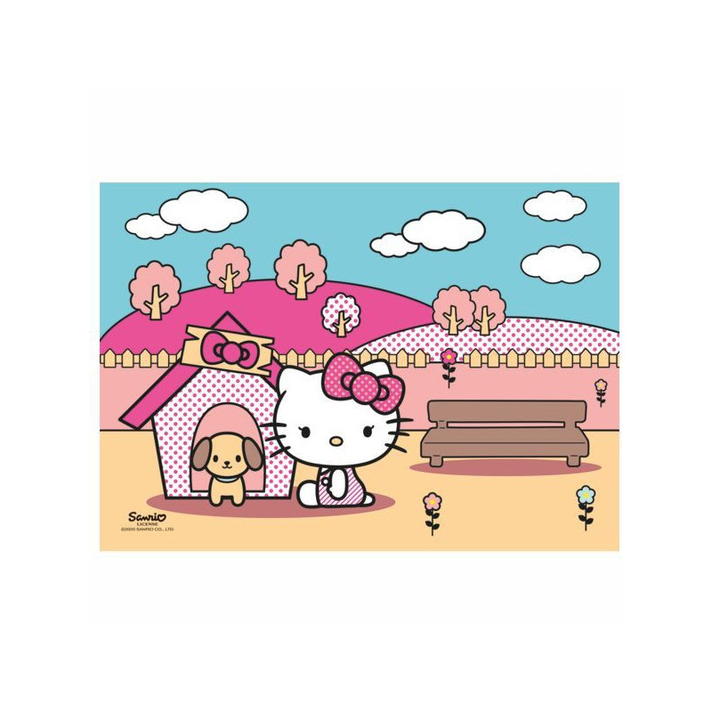 Diviértete con Nuestro Set de 2 Puzzles Hello Kitty de 20 Piezas ...