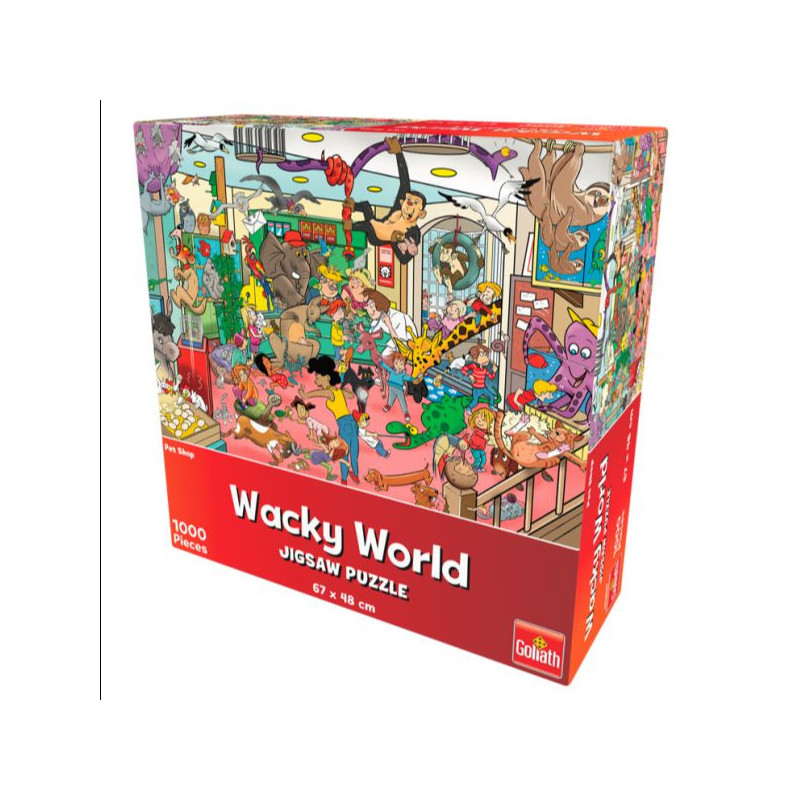 Explora la Tierna Tienda de Mascotas con el Puzzle Wacky World 1000 ...