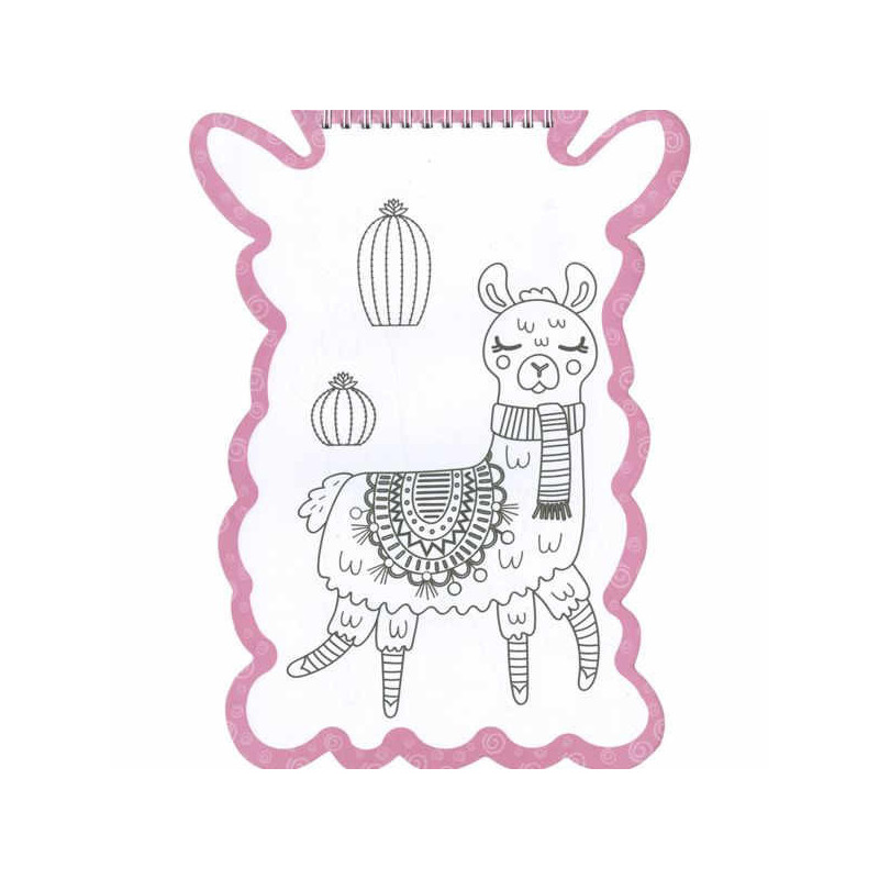 Libro llamas para colorear con pegatinas todolibro - hipergol.com