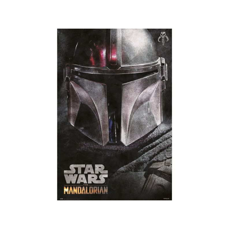 Poster star wars the mandalorian helmet - hipergol.com