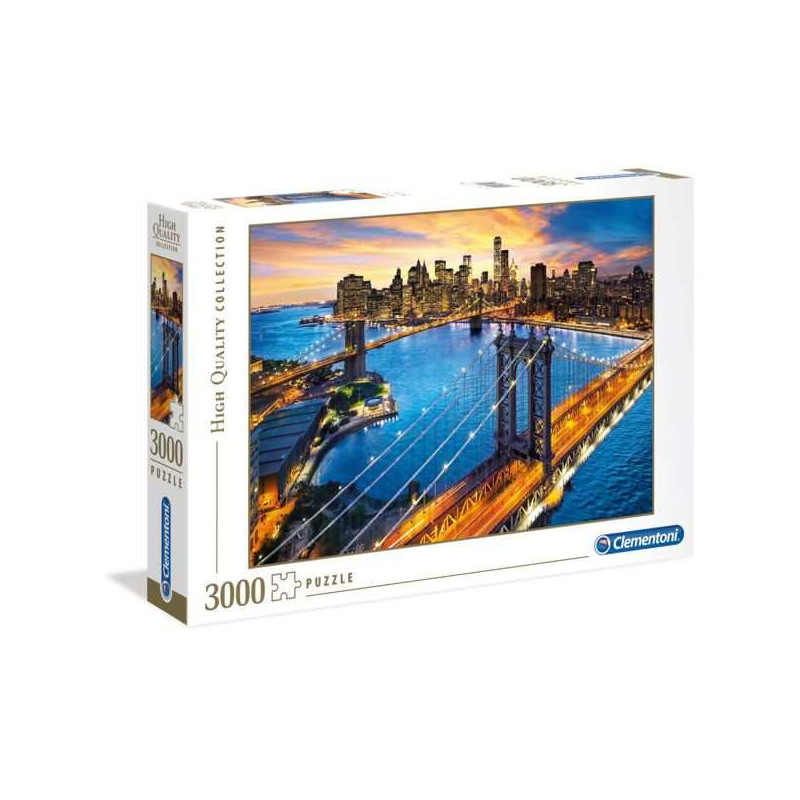 Descubre la Gran Manzana en Detalle: Puzzle Clementoni New York de 3000 ...