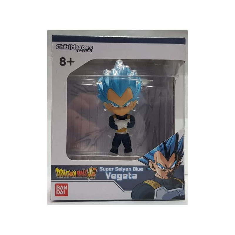 Figura Vegeta Super Saiyan Blue: Chibi Masters de Bandai, Miniatura ...