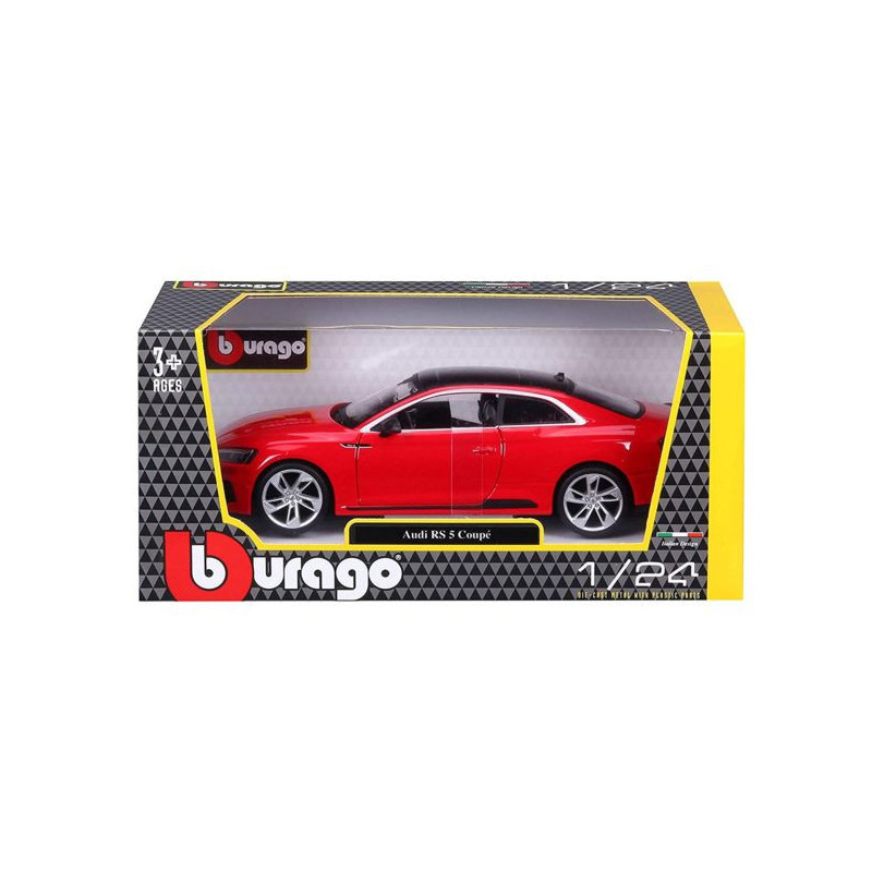 Audi rs5 coupe año 2019 1/24 bburago color rojo | hipergol.com