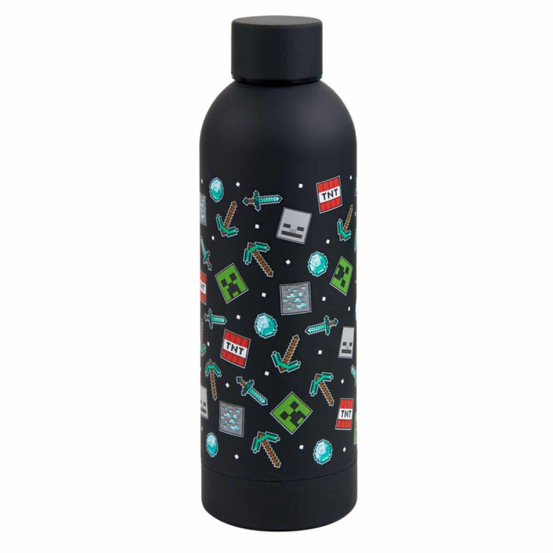 Botella Minecraft Acero 500ml - Hidratación a tu Estilo - hipergol.com