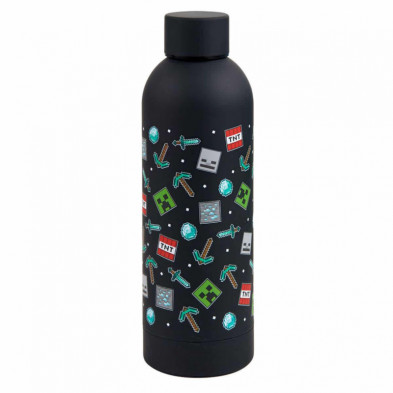 Botella Minecraft Acero 500ml - Hidratación a tu Estilo - hipergol.com