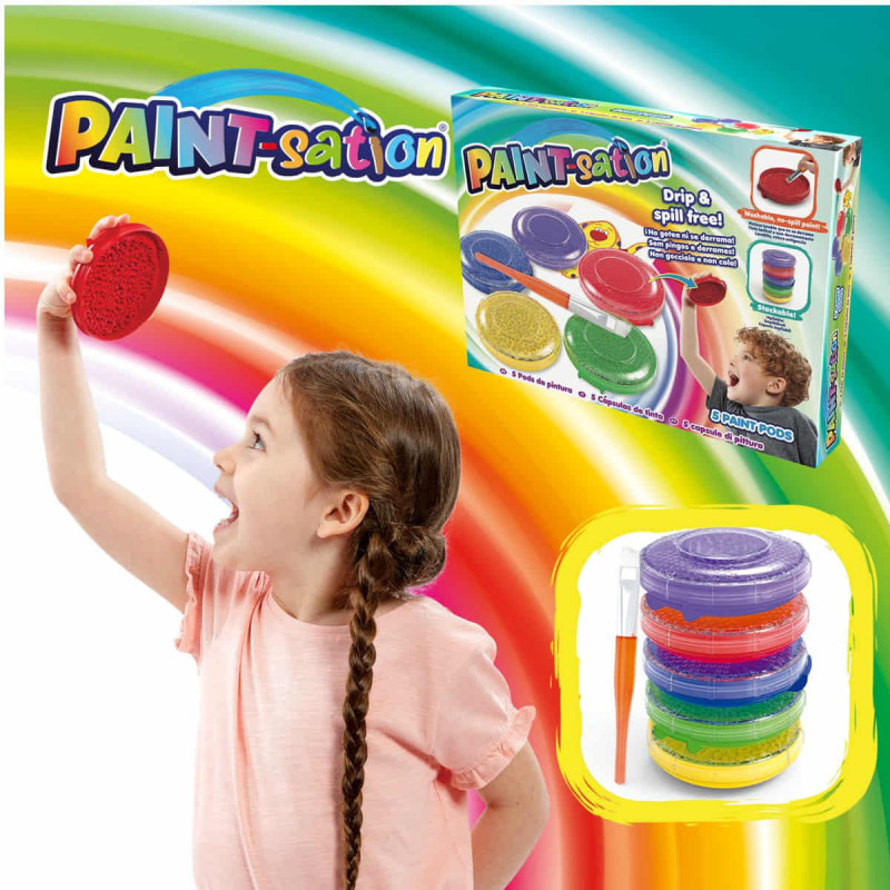 Pinturas Paint-sation 5 Colores: Creatividad Sin Desorden - hipergol.com