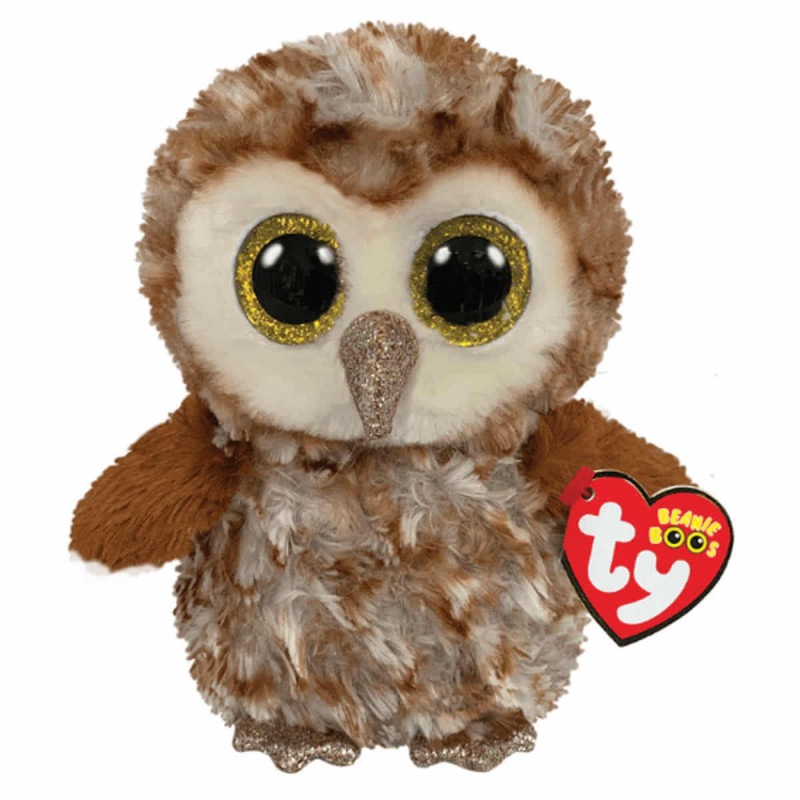 Peluche beanie boos búho percy barn owl 15cm ty - hipergol.com