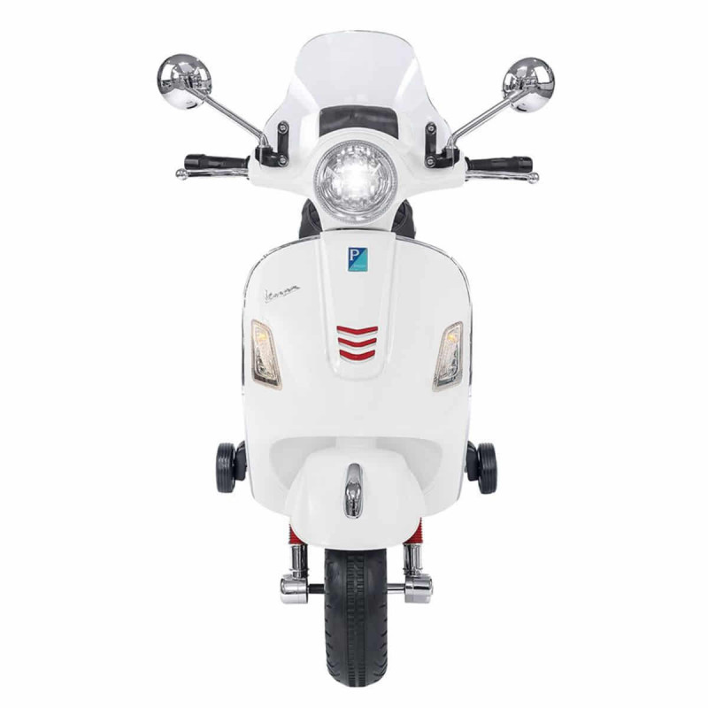 Moto vespa gts super sport blanca eléctrica 12v - hipergol.com