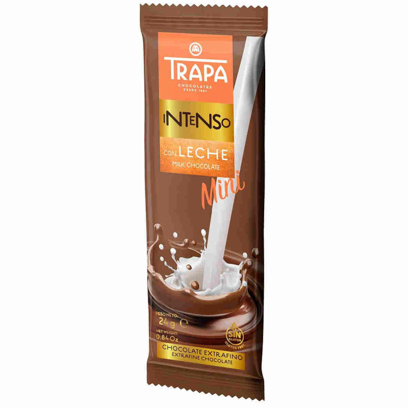 Trapa mini chocolatina intenso leche 24grs - caja de 60 unidades ...