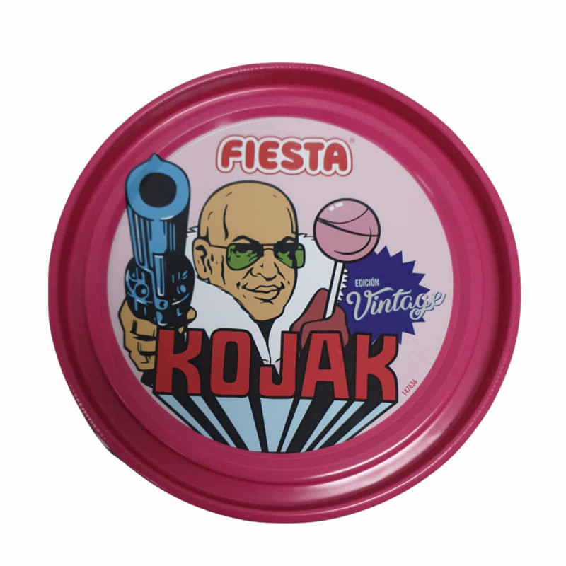 Lata Kojak con 150 caramelos con palo surtidos | Tienda de golosinas ...