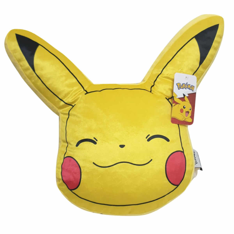Pikachu Cojín 3D 35 cm - Pokémon, diseño suave y único - hipergol.com