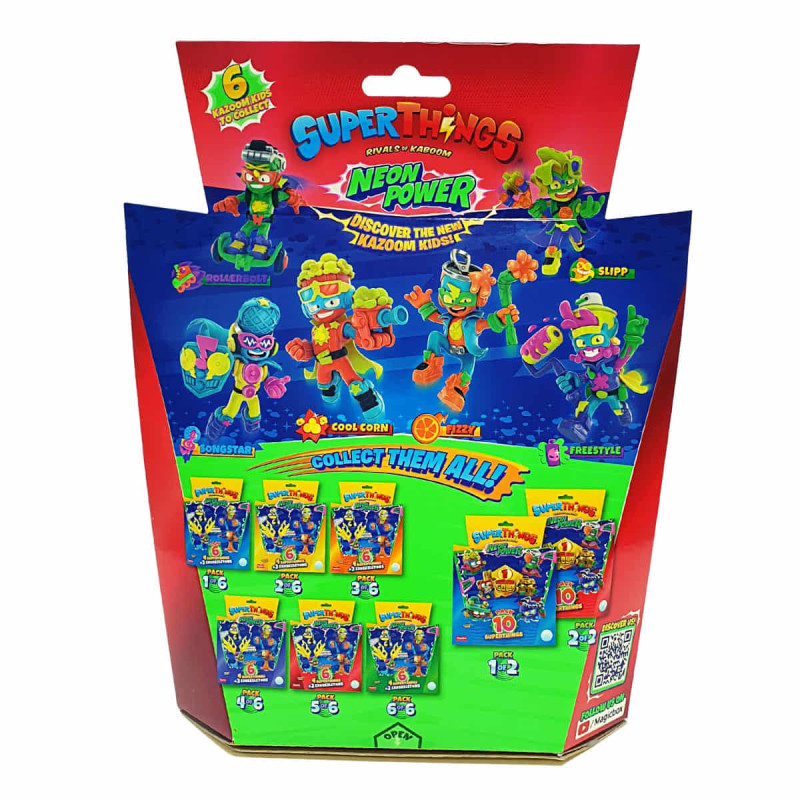 Pack 10 SuperThings Neon Power: Figura Dorada Exclusiva - hipergol.com