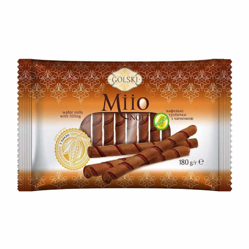 Barquillo Miio relleno de crema de chocolate | Delicioso y crujiente ...