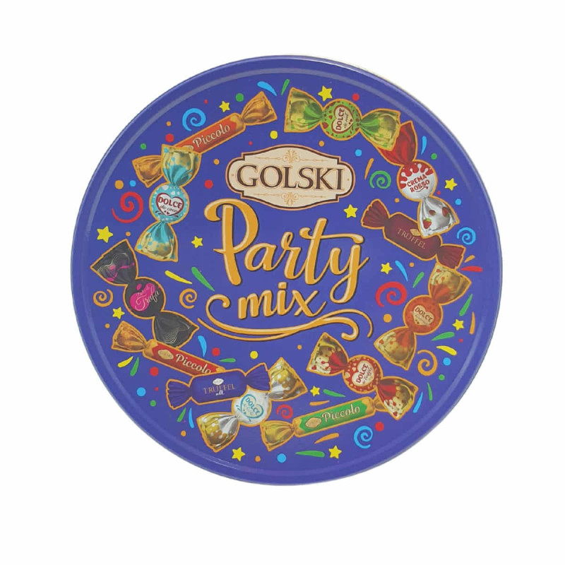 Lata de bombones Party Mix Azul 200g | Deliciosos bombones variados ...