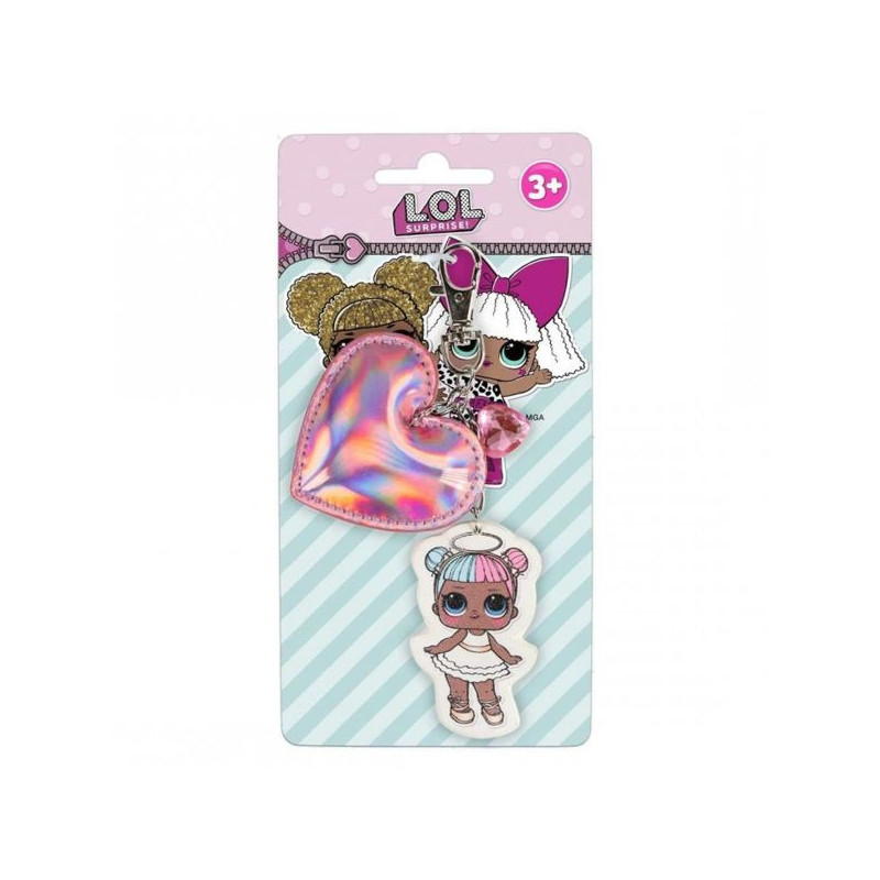 Llavero 3D LOL rosa: diseño iridiscente y divertido - hipergol.com