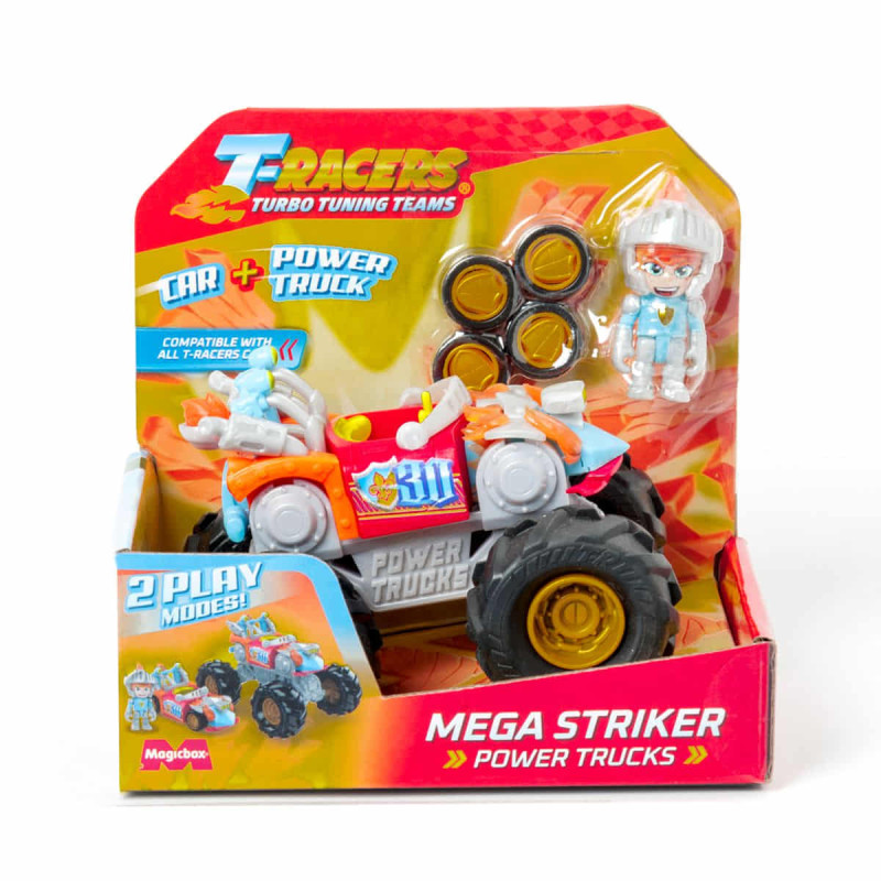 Coches t-racers power truck turbo digger rojo - hipergol.com