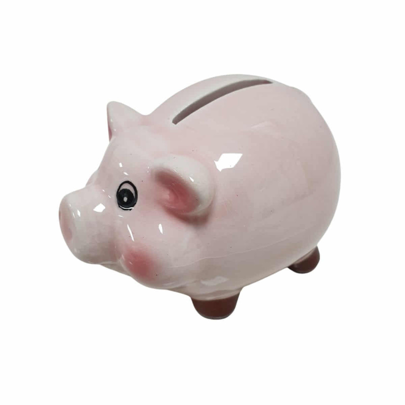 Hucha cerdito pequeña 9 cm - hipergol.com