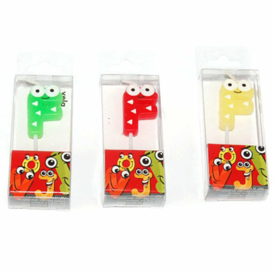 Vela Letra "F" con Ojitos | Agrega diversión y estilo a tus ...