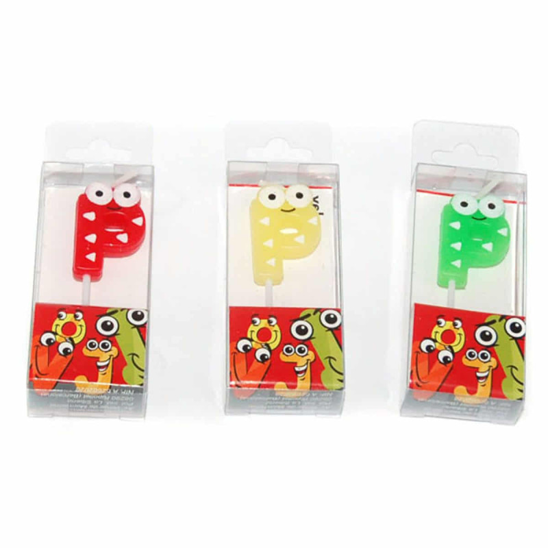 Vela Letra "P" con Ojitos | Añade diversión y originalidad a tus ...