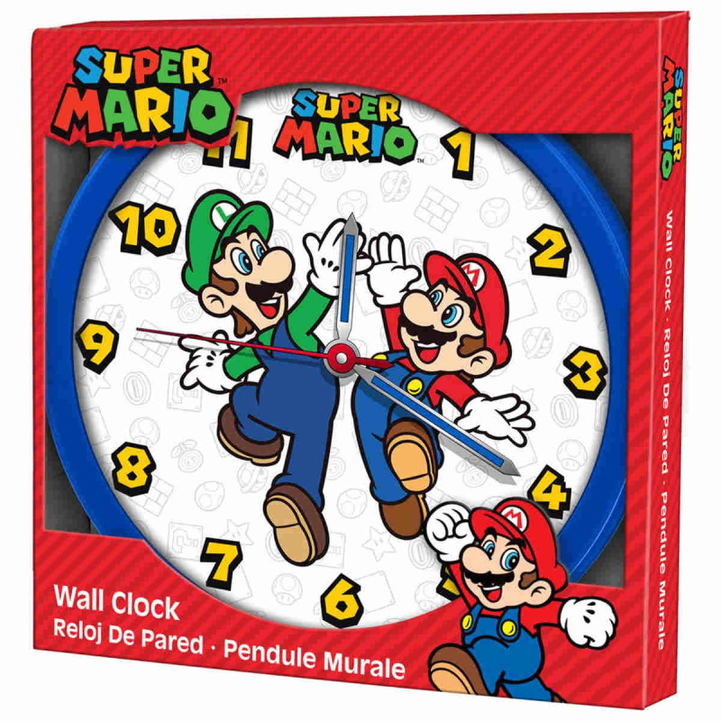 Reloj de pared Super Mario - ¡Compra el reloj oficial de Super Mario ...