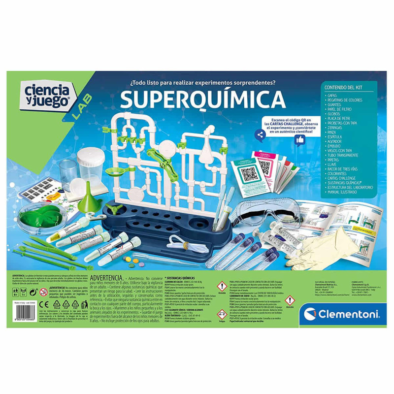 Juego educativo super química - laboratorio de quimica - hipergol.com