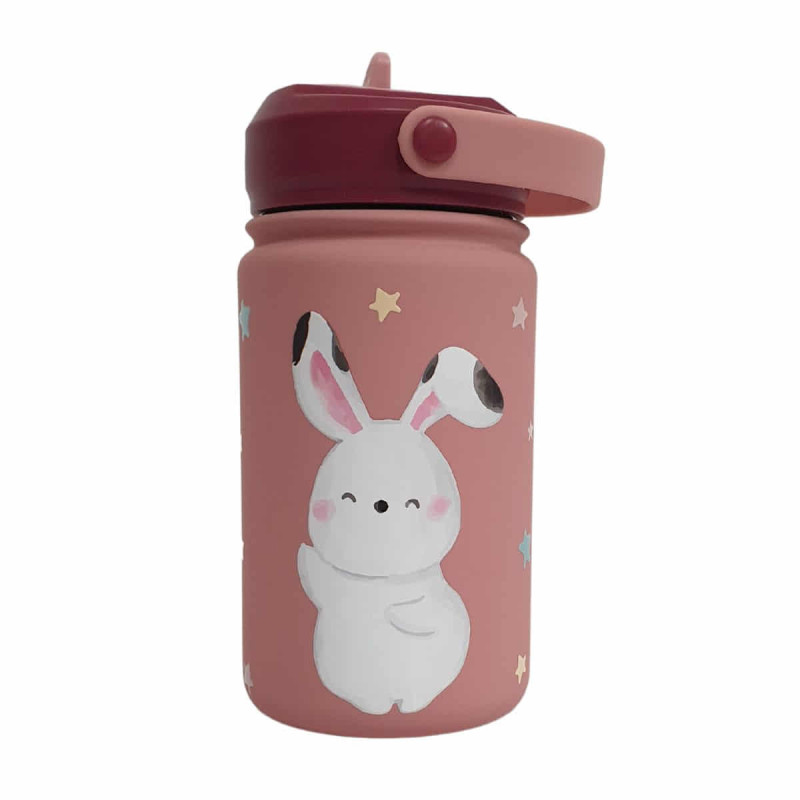 Botella acero inoxidable 330ml tapón conejo - hipergol.com