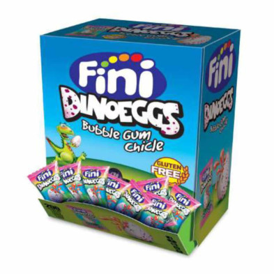 Chicles huevo de dino estuche de 200 unidades - hipergol.com