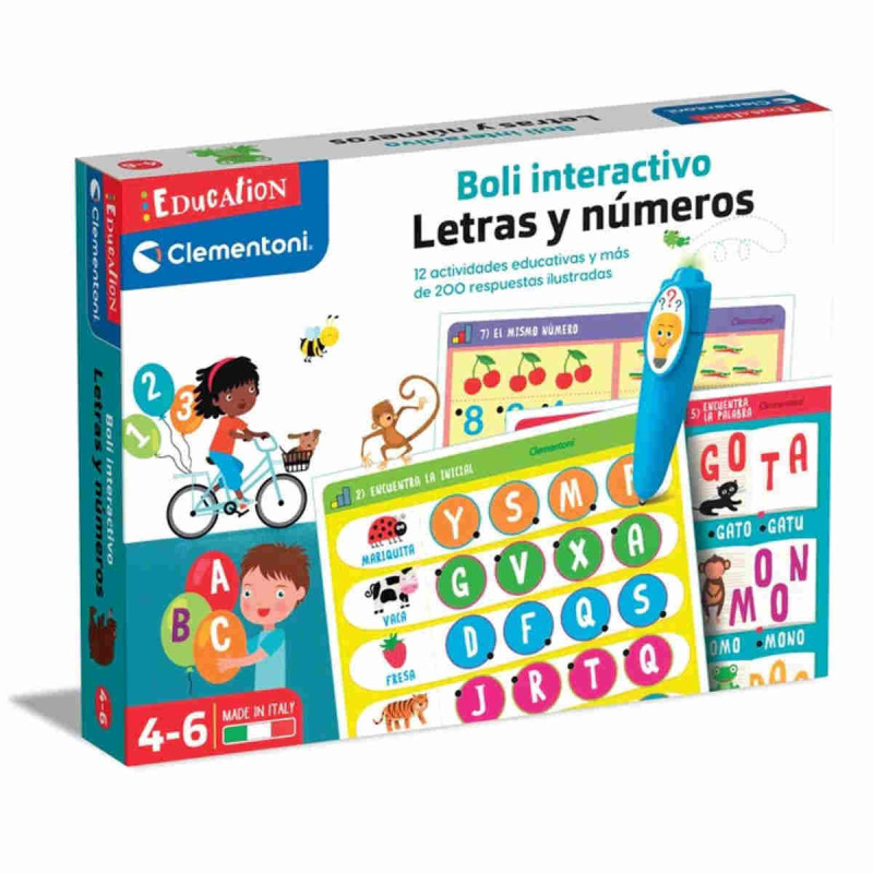 Juego Infantil Boli Interactivo Letras y Números de Clementoni: Aprende ...