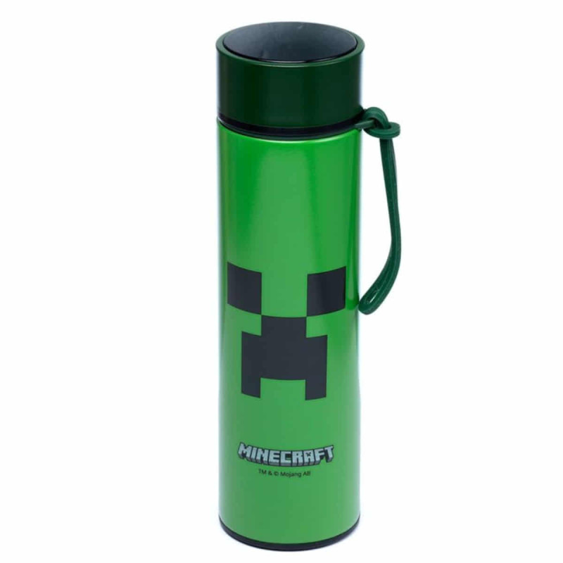 Botella termo con termómetro minecraft creeper - hipergol.com