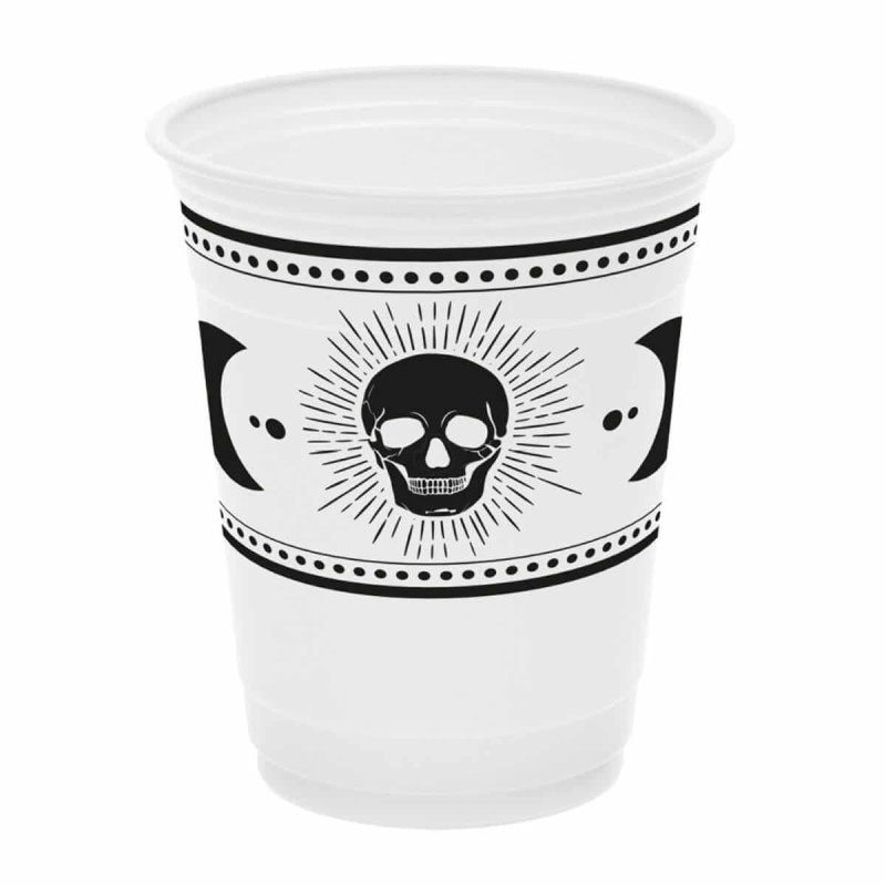 Vaso calavera premium 360cc set 8 unidades - hipergol.com