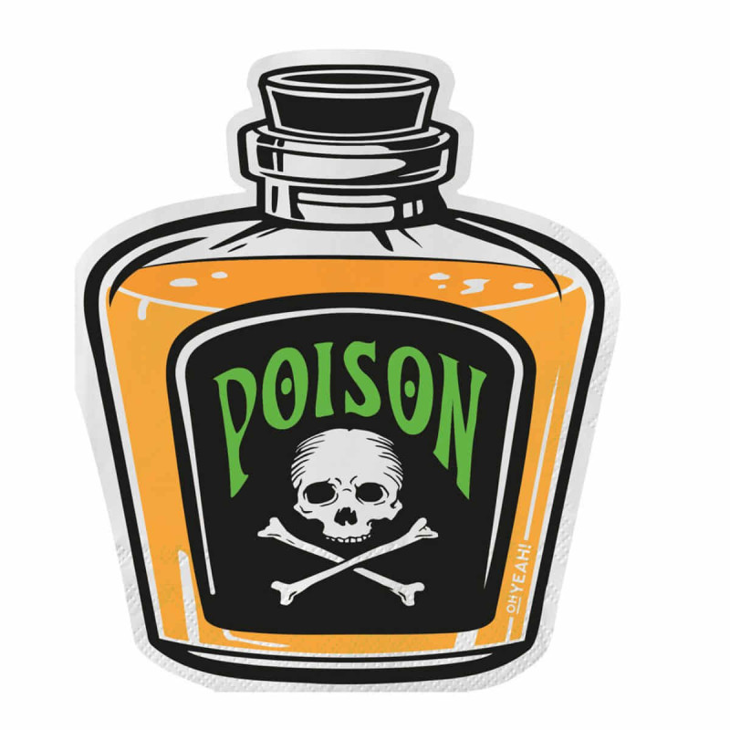 Servilleta doble capa forma pócima 33x33cm papel - hipergol.com