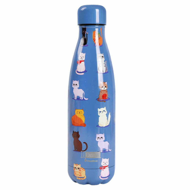 Botella térmica blue cats 500ml - hipergol.com