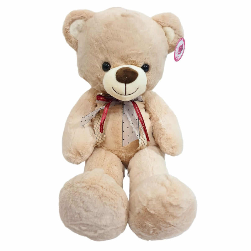 Oso de peluche smile beige 70cm - hipergol.com