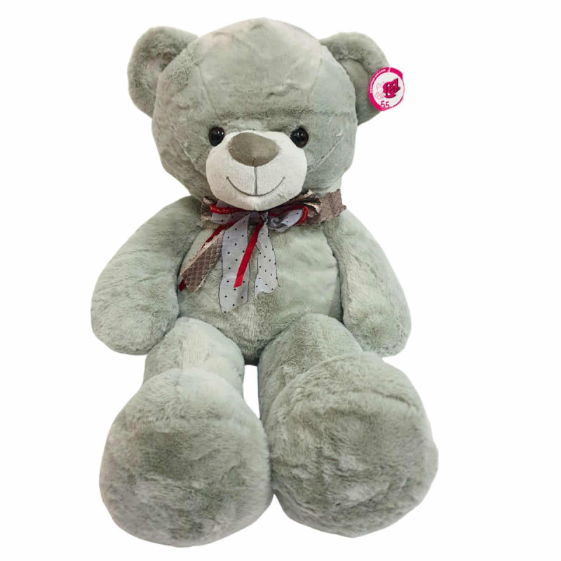 Oso de peluche smile gris 80cm - hipergol.com