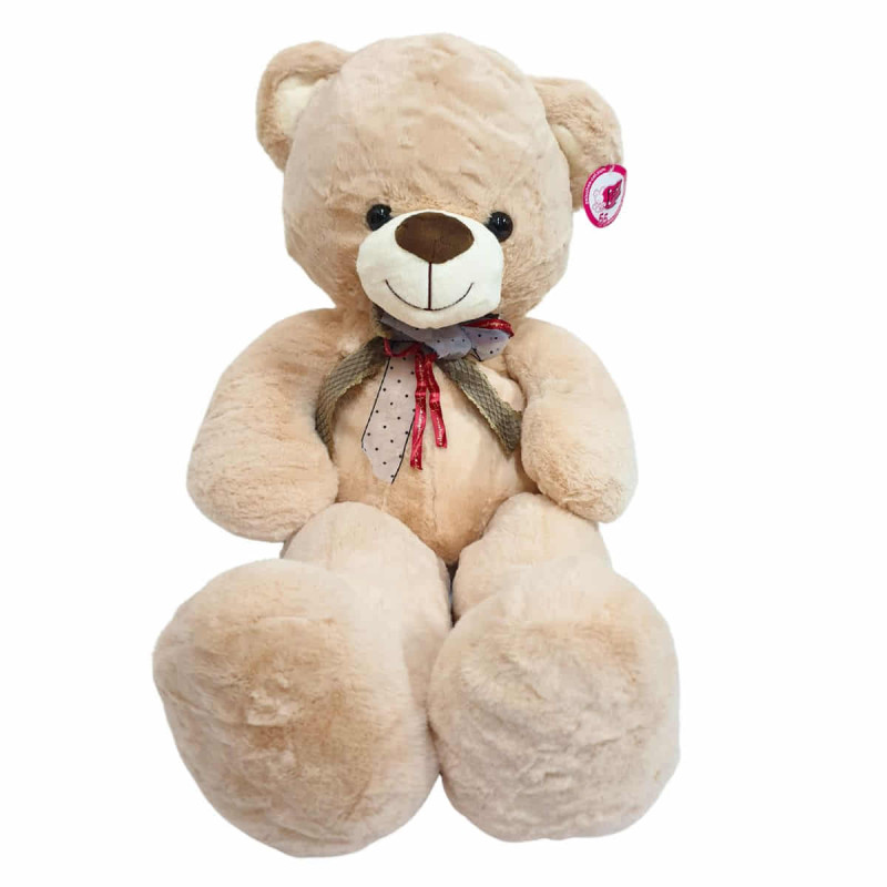 Oso de peluche smile beige 80cm - hipergol.com