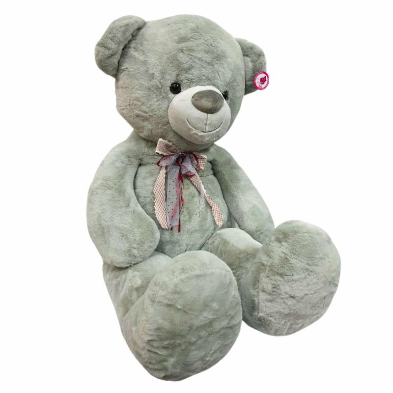 Oso de peluche smile gris 120cm - hipergol.com