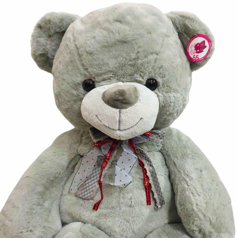 Oso de peluche smile gris 90cm - hipergol.com