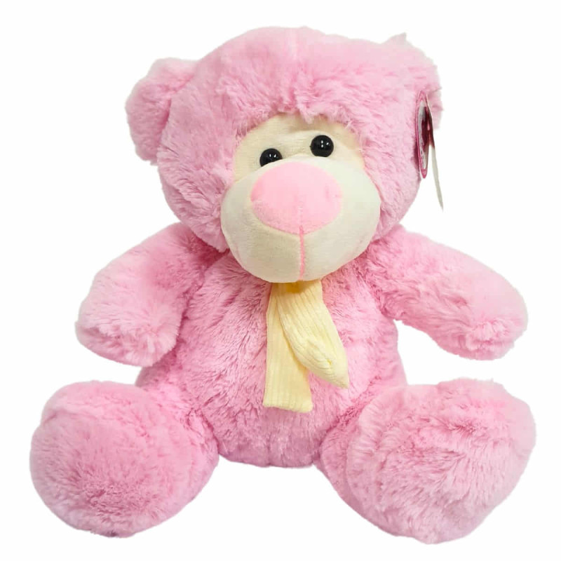 Oso de peluche rosa 30cm - hipergol.com