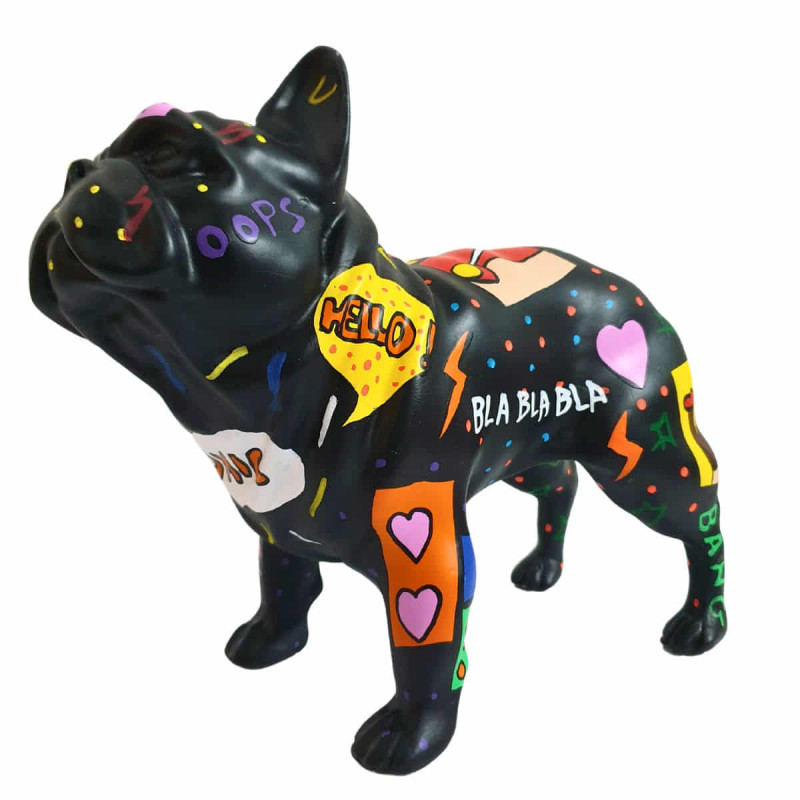 Figura bulldog frances 20cm pat pop juliani - hipergol.com