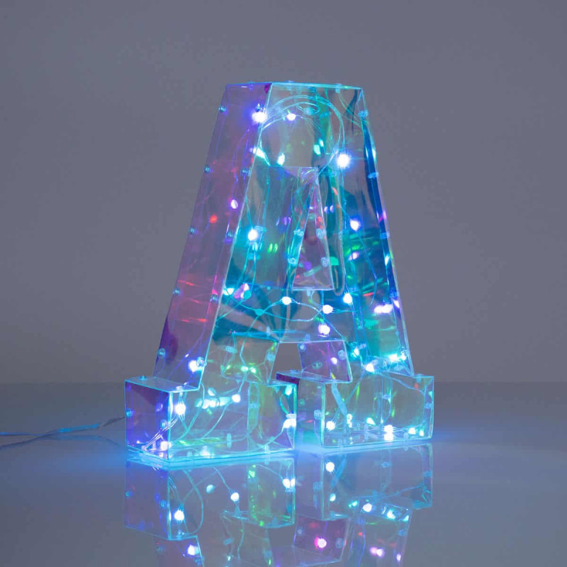 Lámpara letra a iluminada + hub usb - hipergol.com