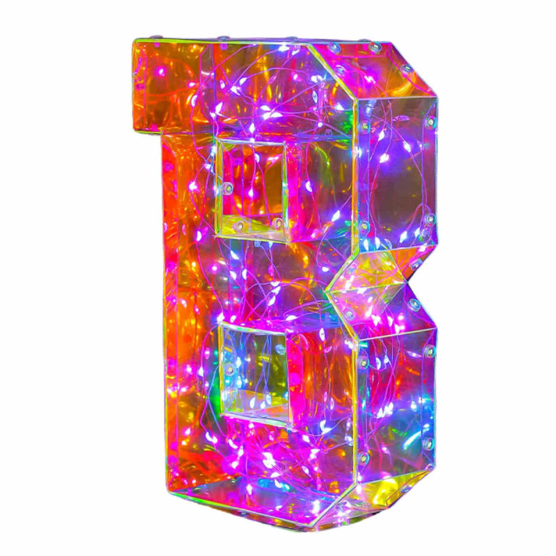 Lámpara letra b iluminada + hub usb - hipergol.com